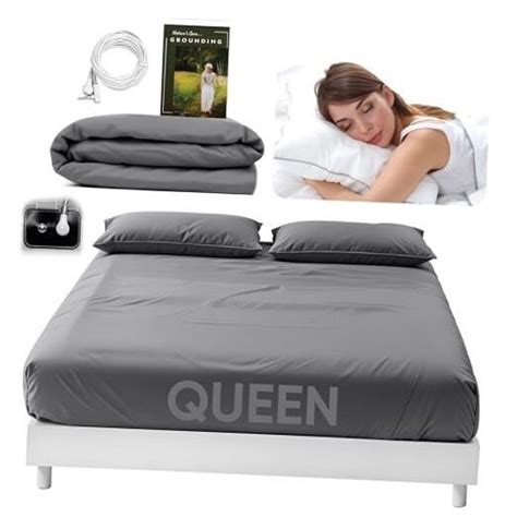 Earthing Grounding Sheets Size Grey 400 Thread Count Soft Earthing