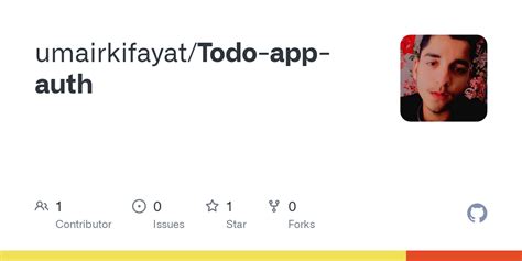 GitHub Umairkifayat Todo App Auth