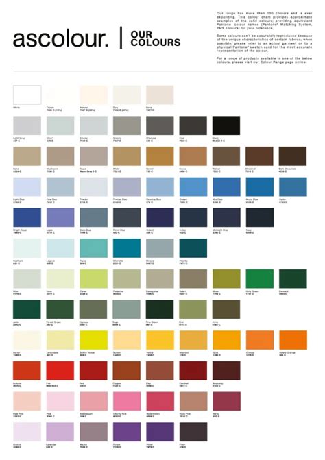 As Colour Range Of Colours Ps Apparel