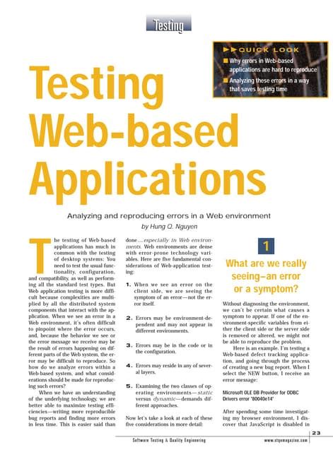 testing web applications pdf it and internet support internet