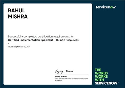 Rahul Mishra On Linkedin Cis Hr Nowlearning Mainline Certification