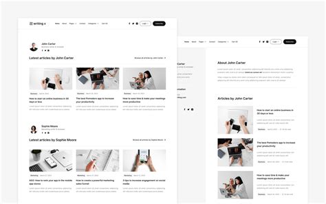 Blog Webflow Template Writing X Writing X Templates