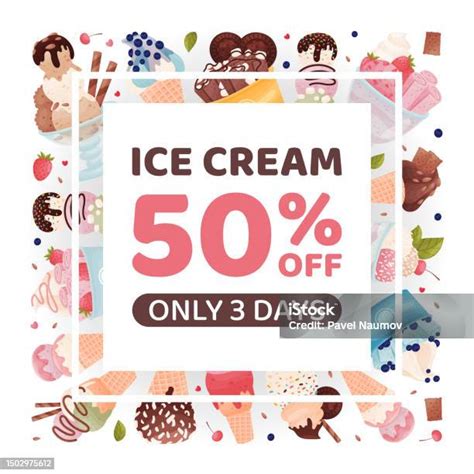 와플 콘과 컵 벡터 템플릿에 냉동 디저트와 맛있는 아이스크림 배너 디자인 광고에 대한 스톡 벡터 아트 및 기타 이미지 광고 선데 과일 Istock