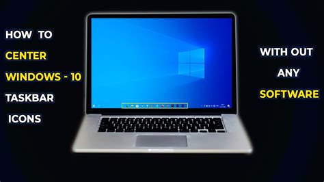 How To Center Windows 10 Taskbar Icons Like Windows 11 In 1 Minute 2021 Youtube