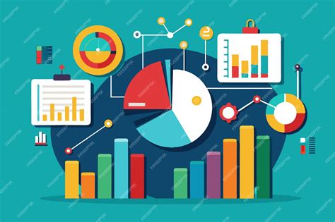 Colorful Graphs And Charts Showcase Design Statistics Featuring Customized Visual Elements