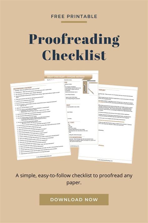 Free Proofreading Checklist Printable Pdf Writing Checklist Proofreading Checklist Simple