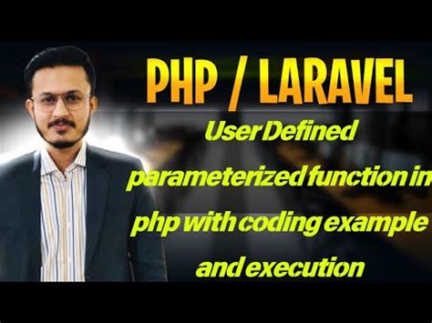 PHP Laravel User Defined Paramterized Function In Urdu Hindi YouTube