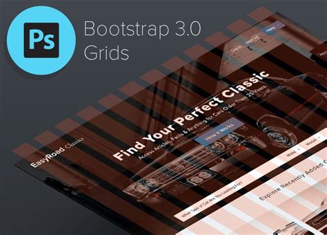 20 Template Psd Sistem Grid Bootstrap Gratis Devzv