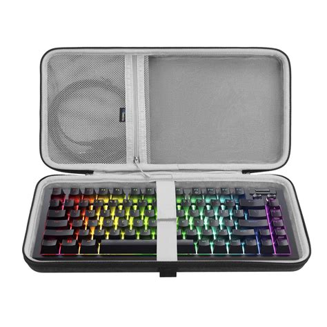 Amazon Com GEEKRIA 75 Keyboard Case Hard Shell Travel Carrying Bag For 84 Key Mechanical