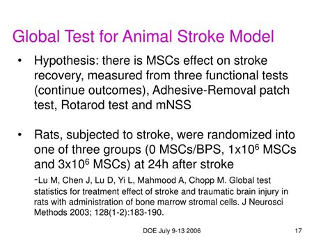 Ppt Global Test Statistic To Assess A Treatment Effect On Multiple