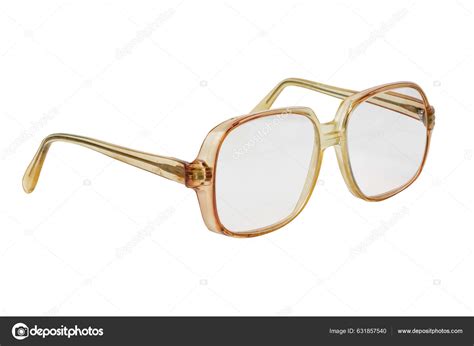 Old Fashioned Glasses Isolated White Background Grandmas Glasses White