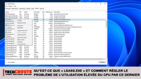 Quest Ce Que Lsassexe Et Comment Régler Le Problème De L
