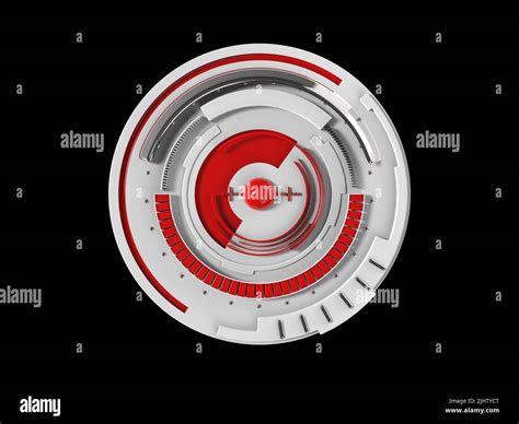 Abstract 3d Industrial Design Circular Shape Futuristic User Interface