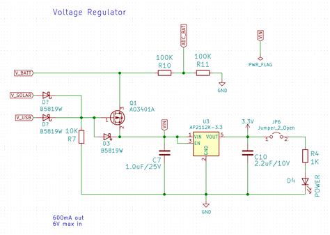 Automatic Power Selection Between Usb Lipo Battery Or Solar Panel