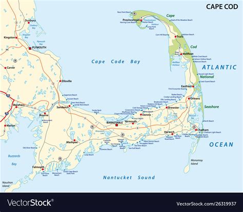 Map Of Beaches In Cape Cod