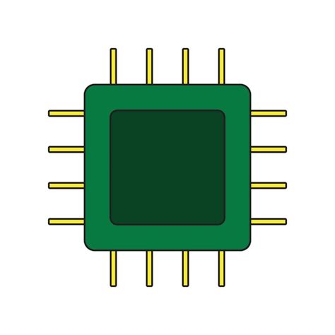 premium vector vector of processor cpu computer eps 10