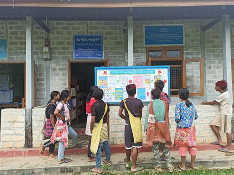 မန်ကန်မြို့၌ ကိုဗစ် ၁၉ ရောဂါအကြောင်းသိကောင်းစရာ အသိပညာပေး နံရံကပ် စာစောင်ပြသထား Information