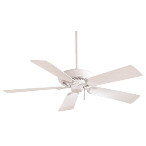 Minka Aire Supra 52 In White Indoor Ceiling Fan 5 Blade F568 Wh At