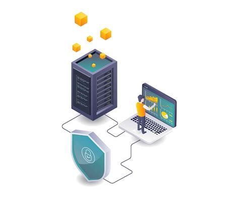 Premium Vector Analyzing Cloud Server Security In Computer Technology