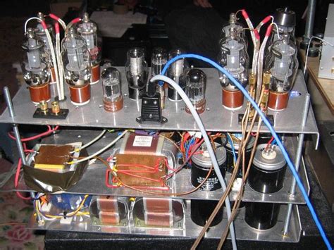 807pp Cathode Feedback Cfb Monoblock Tube Amplifier Using Lundahl Interstage Double C Corekt66