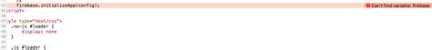 Html Browser Error Cant Find Variable Firebase Stack Overflow
