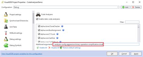 using static code analyzers with visualgdb visualgdb documentation