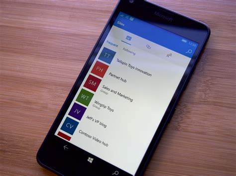 Microsoft Launches Sharepoint Preview App For Windows 10 Mobile Windows Central