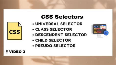 Css Selectors For Beginners Learn The Basics Video3 Youtube