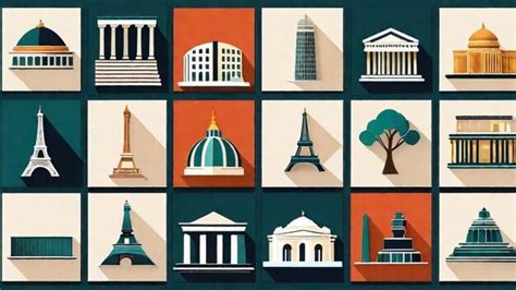 Monumentos Arquitectónicos Icónicos Foto Premium