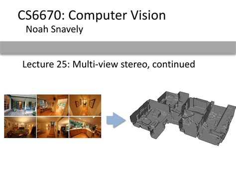 Ppt Lecture 25 Multi View Stereo Continued Powerpoint Presentation