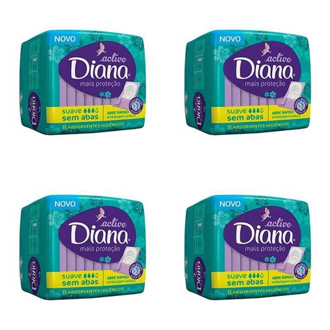 Kit 4 Und Absorvente Diana Sem Abas Suave 8 Und Absorvente Magazine