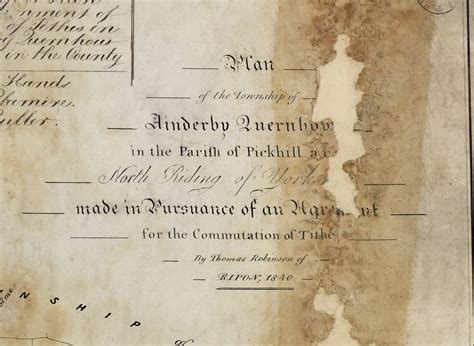 Tithe Maps In Hambleton And Vale Of Mowbray Tithe Maps Project