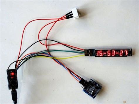 Segment Display Clock With Max And Ds Rtc Real Time Clock Segmentation Clock