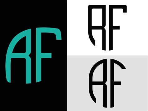 Creative Initial Letters Rf Logo Designs Bundle 10796679 Vector Art At Vecteezy