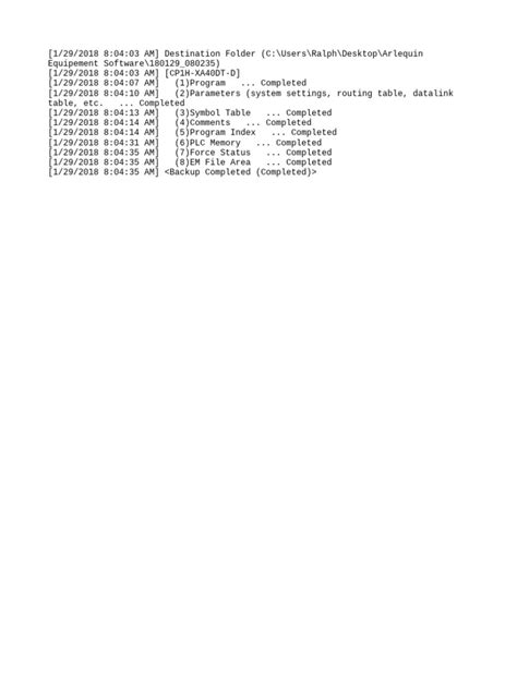 backup log pdf