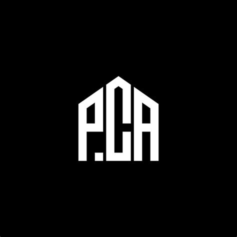 Pca Letter Logo Design On Black Background Pca Creative Initials