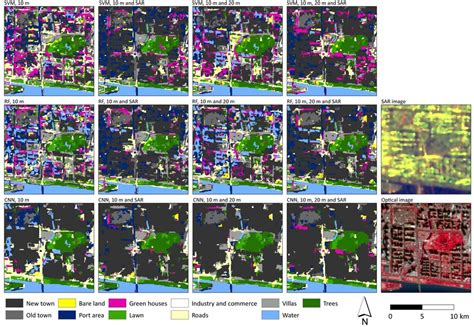 classification maps obtained using obpr svm obpr rf and obpr cnn the