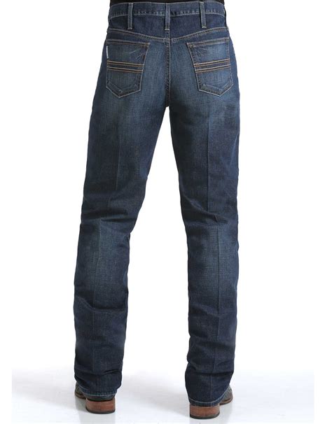 Cinch Mens Silver Label Performance Stretch Mid Rise Slim Fit Straight