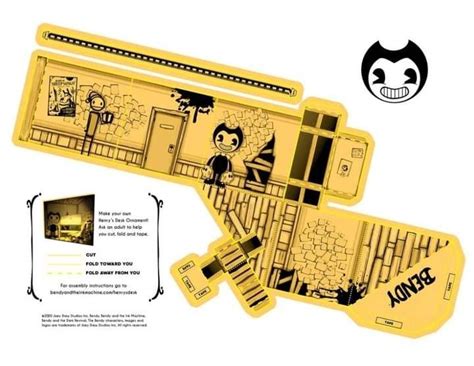 Origami Crafts Inspired By Bendy And The Ink Machine