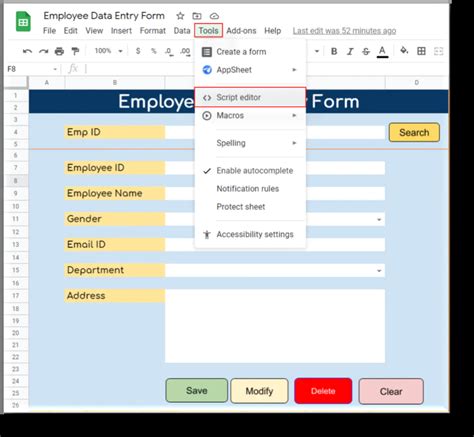 How To Create An Automatic Data Entry Form In Google Sheets Using Apps Script ITS