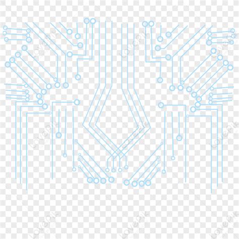 Vector Blue Simple Technology Chip Texture Scientific Curve Png Free Download And Clipart Image