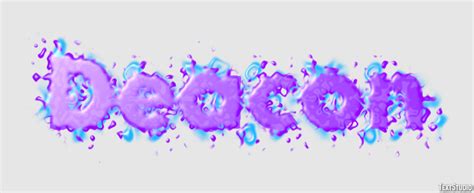 Deacon Text Effect And Logo Design Name