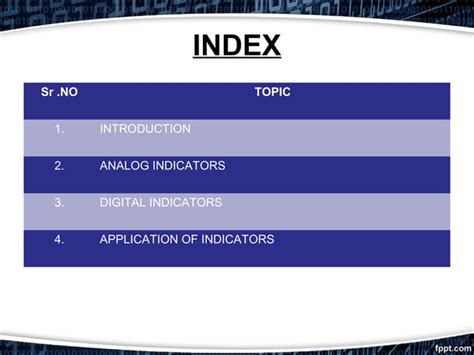 Digital And Analog Indicators Ppt Physics Science