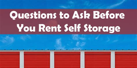 10 Questions About Storage Rentals Mockingbird Storage