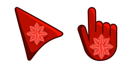T Bow On Red Background Cursor Custom Cursor