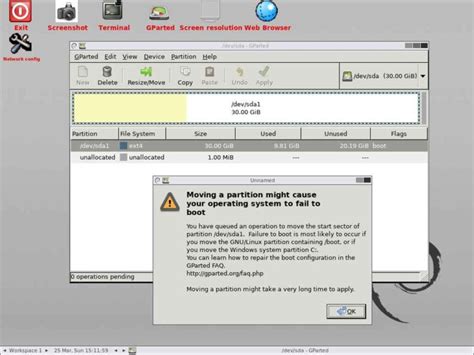 How To Resize Active Primary Root Partition Using GParted Utility DayGeek