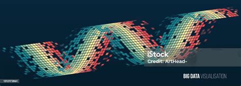 Sorting Data Vector Technology Background Big Data Visualization