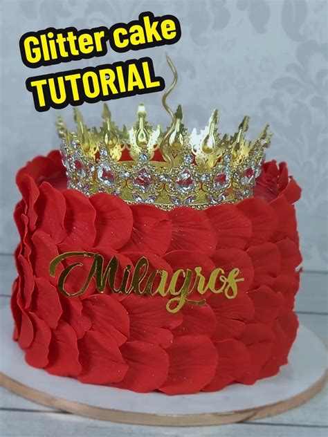 Tutorial De Glitter Cake Decoración De Pasteles Tiktok