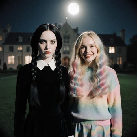 Enid Sinclair And Wednesday Addams Based From The Netflix Series