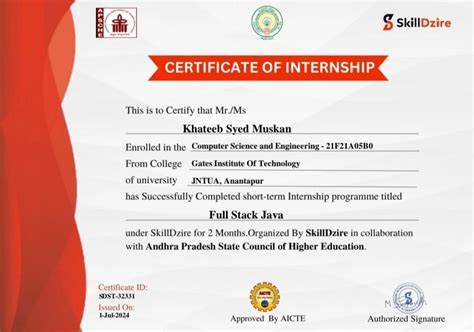 muskan ks on linkedin internship fullstackjava skilldzire